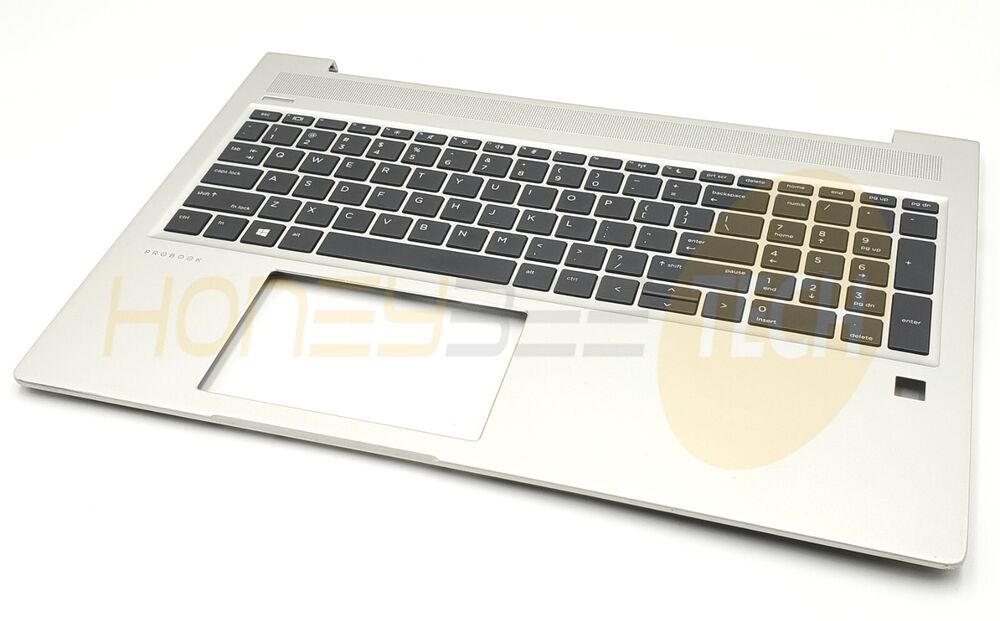 GENUINE HP PROBOOK 455 G7 LAPTOP PALMREST WITH KEYBOARD L45091-001 GRA ...