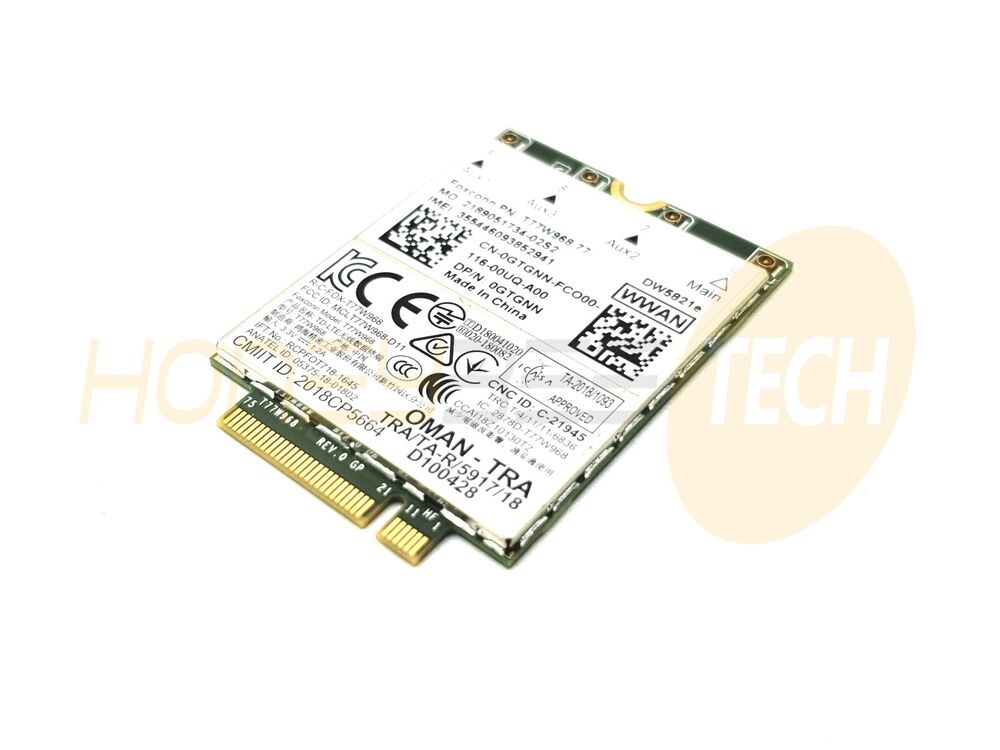 GENUINE DELL WIRELESS SNAPDRAGON X20 4G LTE WWAN CARD DW5821e GTGNN TE ...
