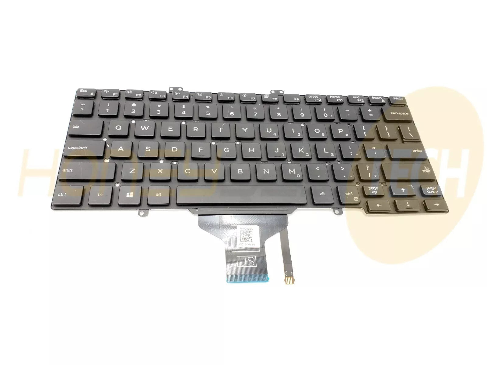 GENUINE DELL LATITUDE 7400 LAPTOP KEYBOARD WITH BACKLIGHT RN86F 0RN86F ...